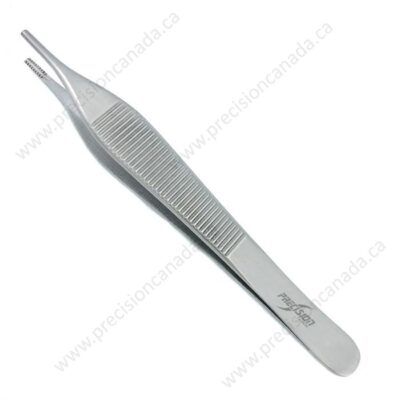Adson Brown Tissue Forcep 9 x9 Teeth - Small Animals, Surgical Forcep